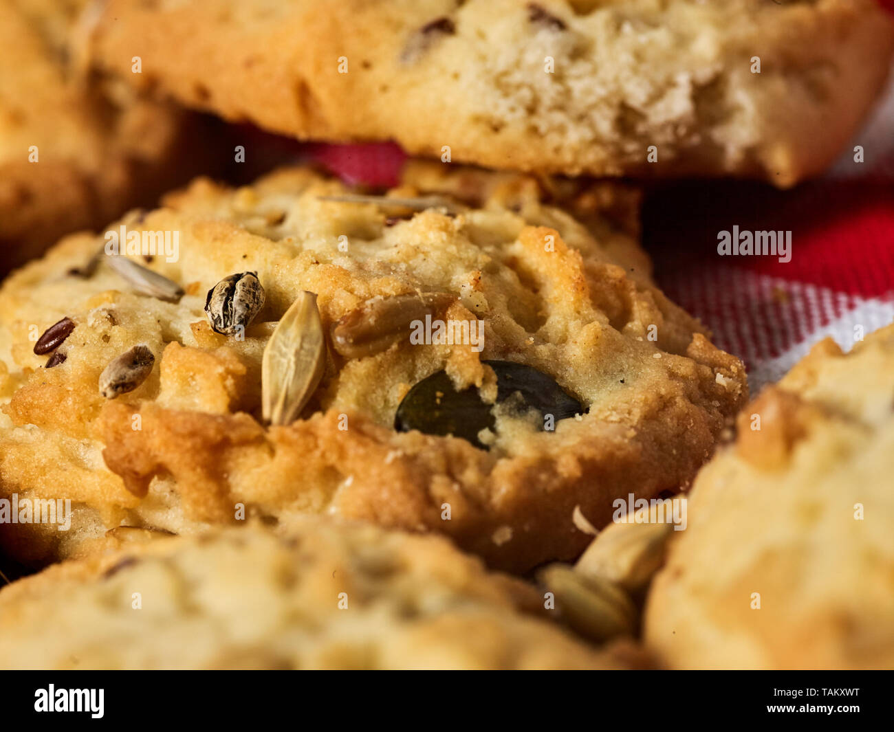 Oatmeal cookies snack Stock Photo - Alamy