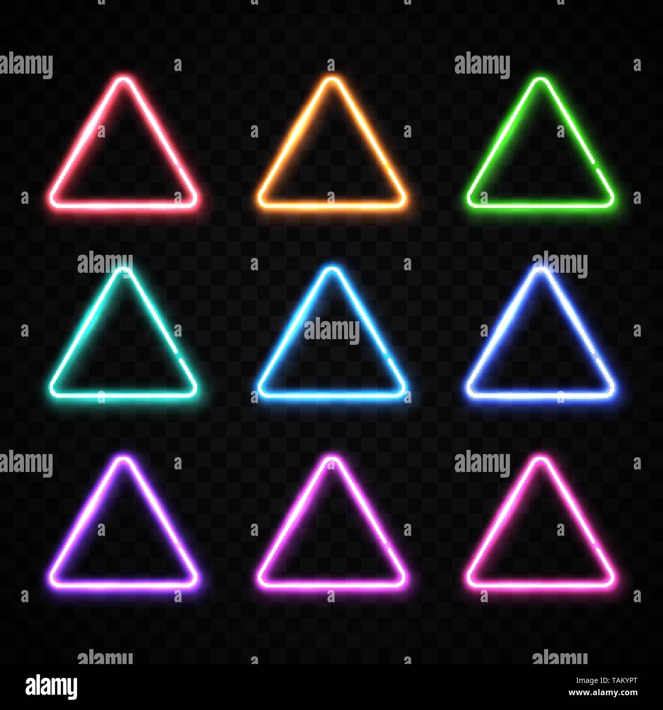 Triangles set Stock Vector Images - Alamy