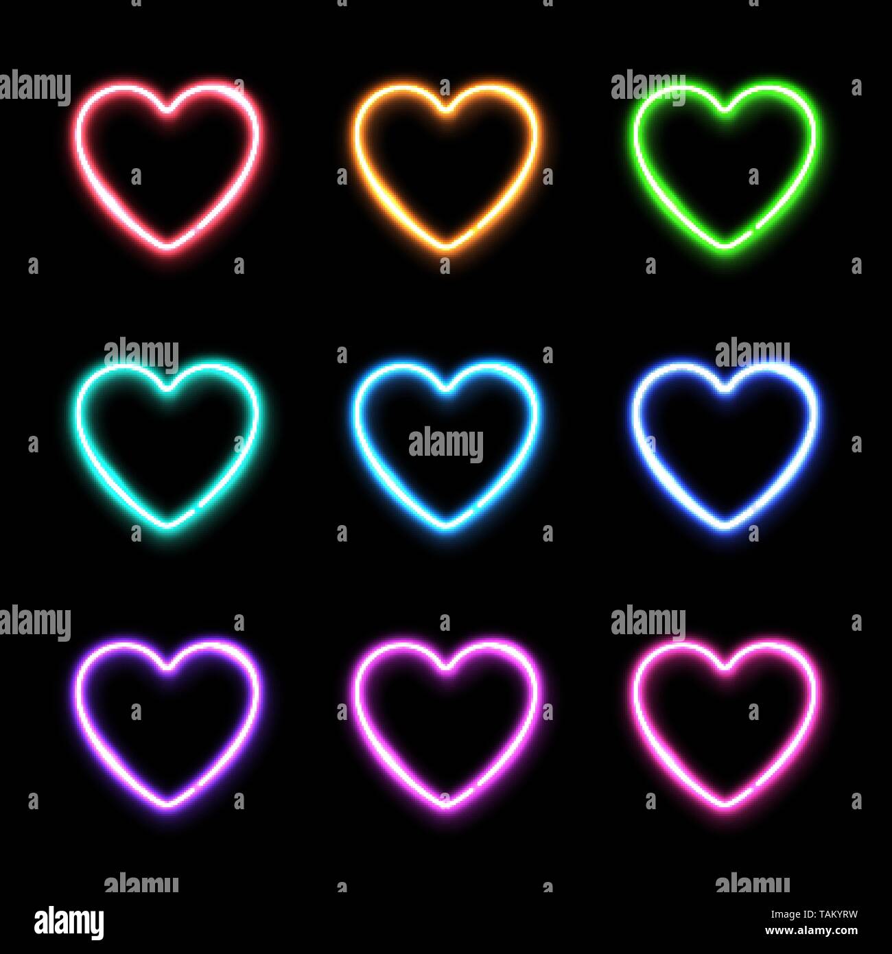 Blue red light neon Stock Vector Images - Alamy