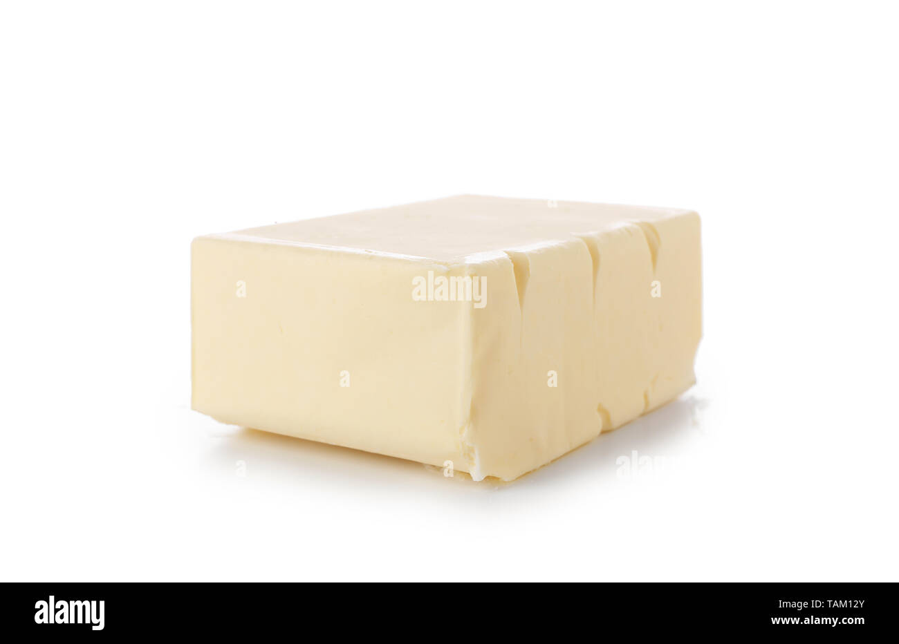 Healthy butter on white background Stock Photo - Alamy