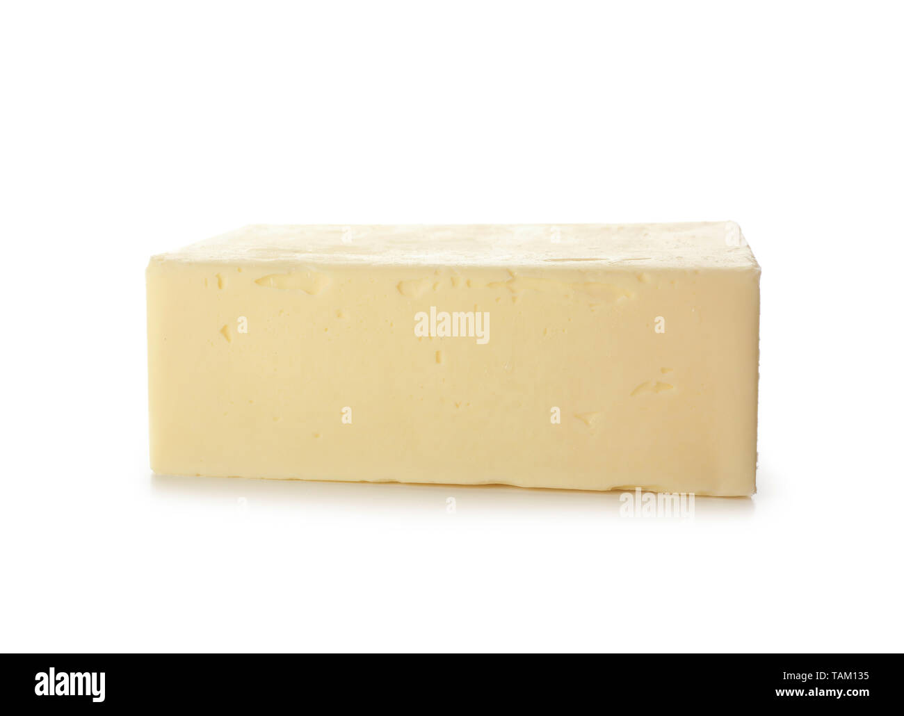 Healthy butter on white background Stock Photo - Alamy