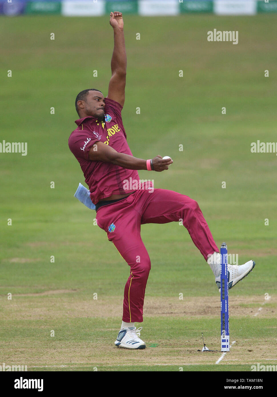 West Indies' Shannon Gabriel during the ICC Cricket World Cup Warm up ...