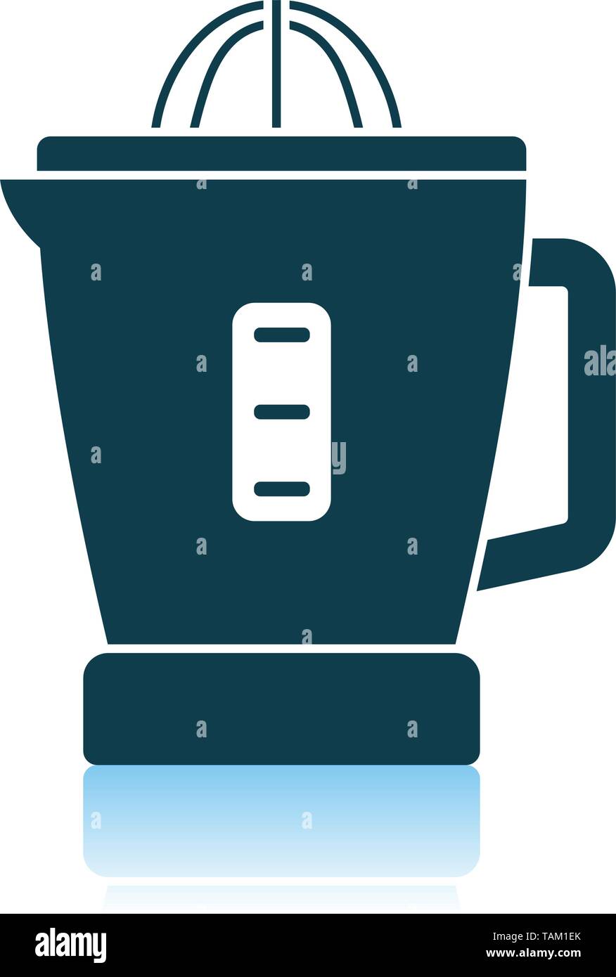 Citrus Juicer Machine Icon. Shadow Reflection Design. Vector ...