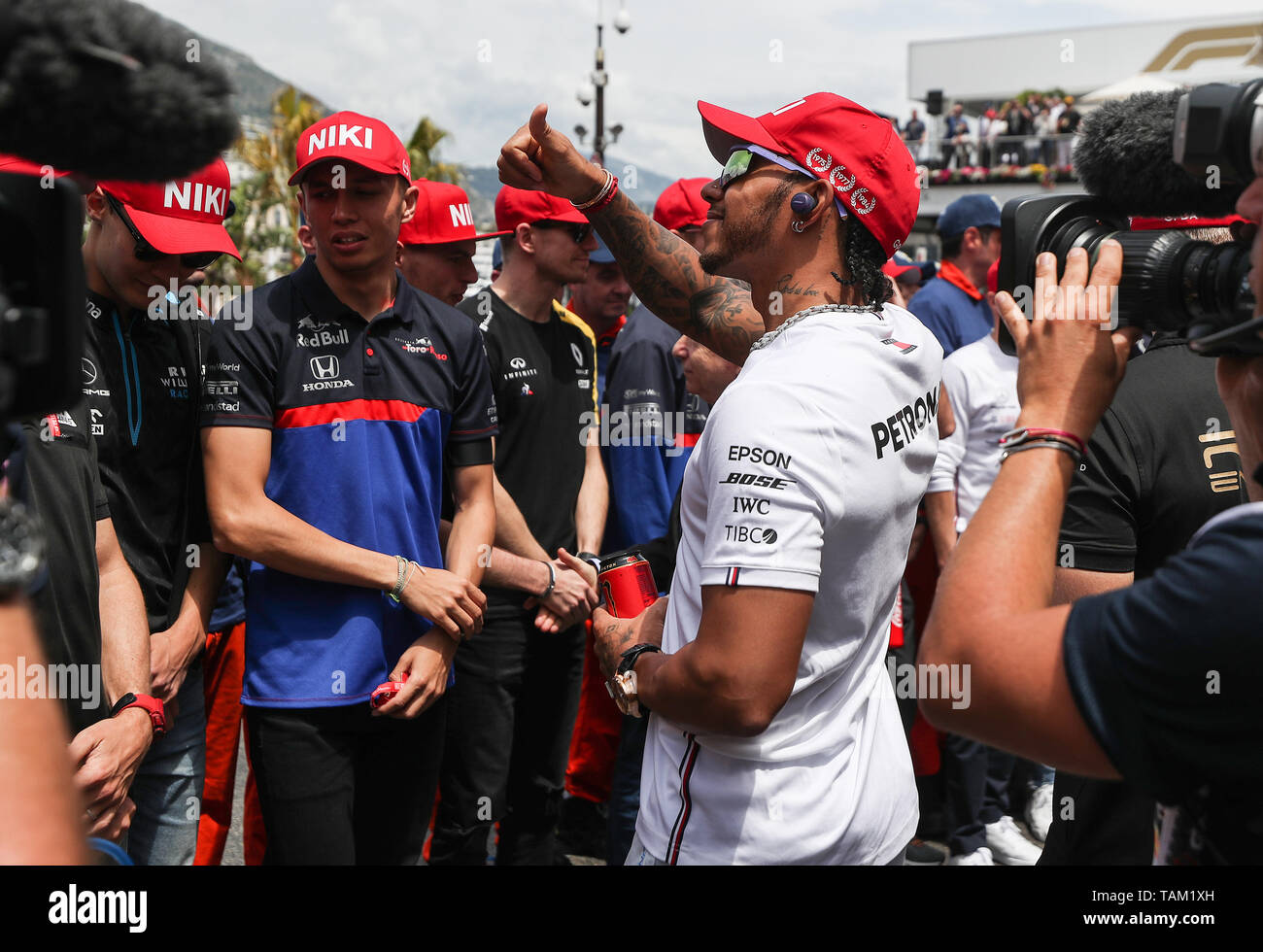 Mercedes Lewis Hamilton during the 2019 Monaco Grand Prix at the ...