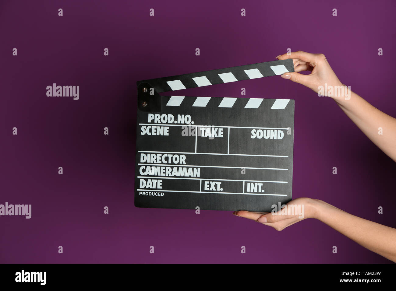 Clap cinema with hands hi-res stock photography and images - Alamy