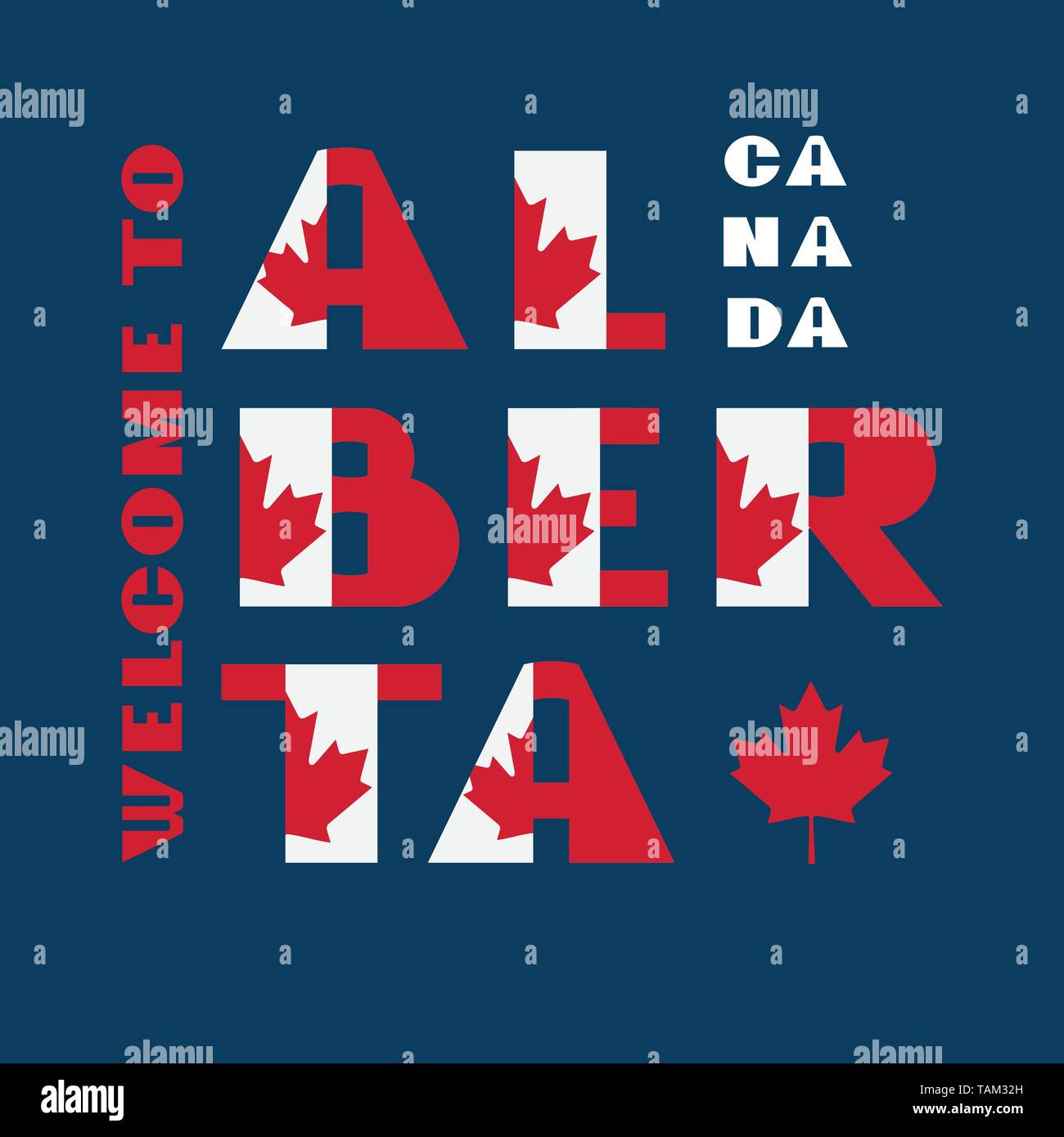 Vector flag of alberta Stock Vector Images - Alamy