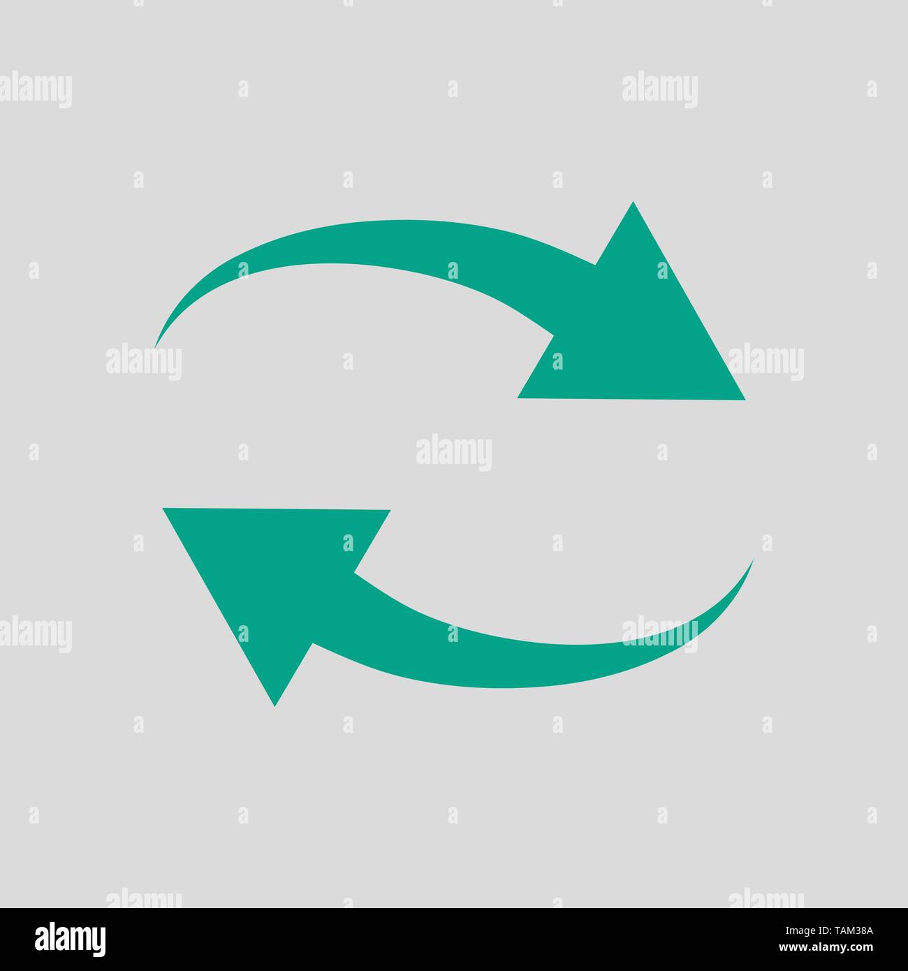 Interaction Icon. Green on Gray Background. Vector Illustration Stock ...