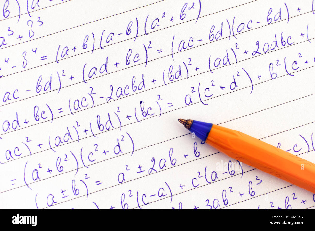 Math formulas hi-res stock photography and images - Alamy