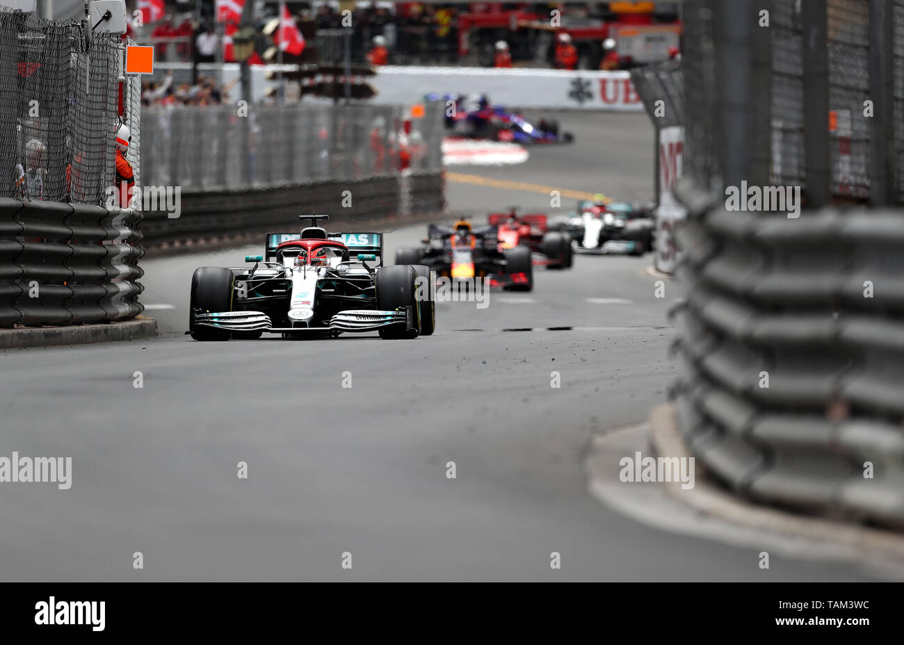 Mercedes' Lewis Hamilton during the 2019 Monaco Grand Prix at the ...