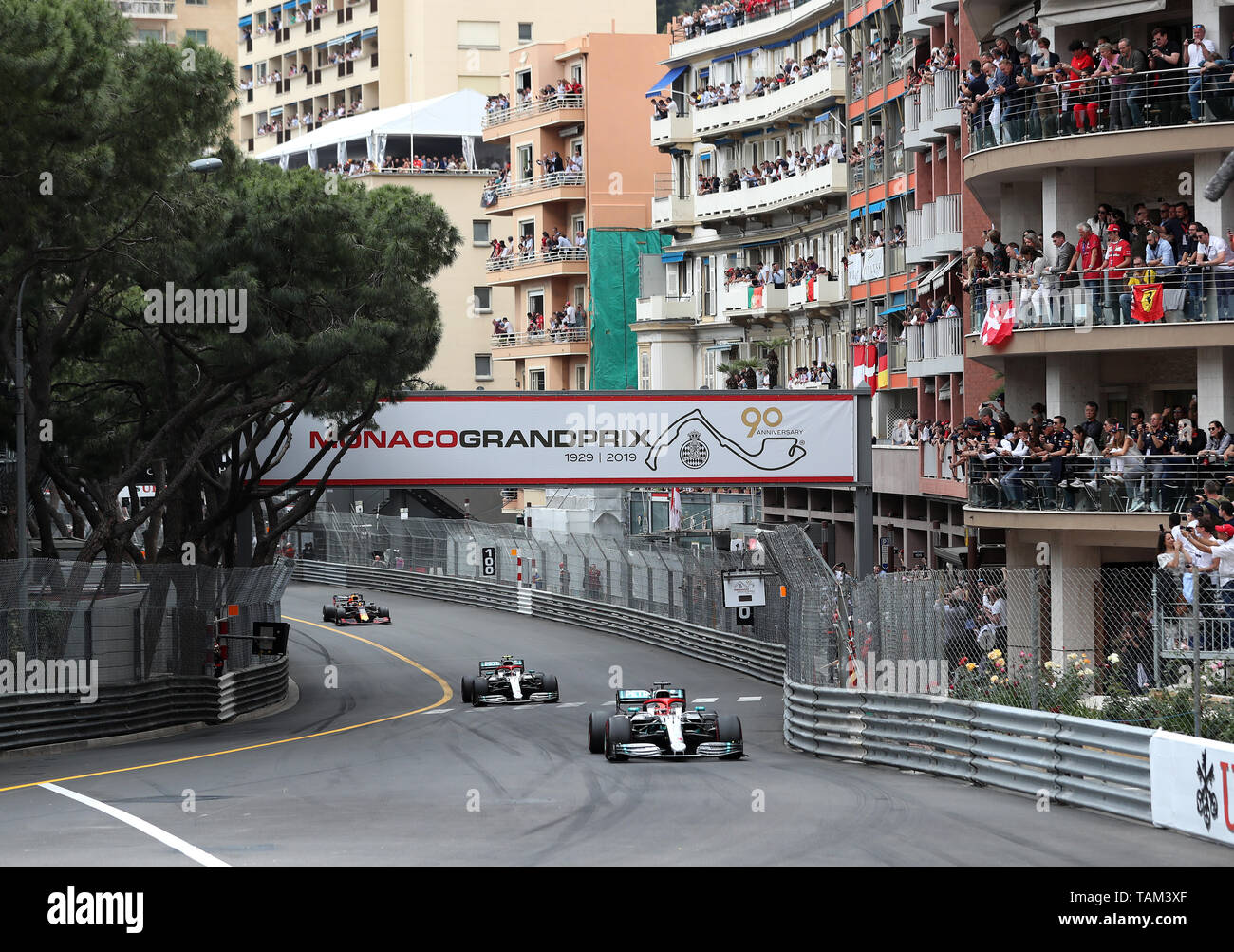 Mercedes' Lewis Hamilton during the 2019 Monaco Grand Prix at the ...