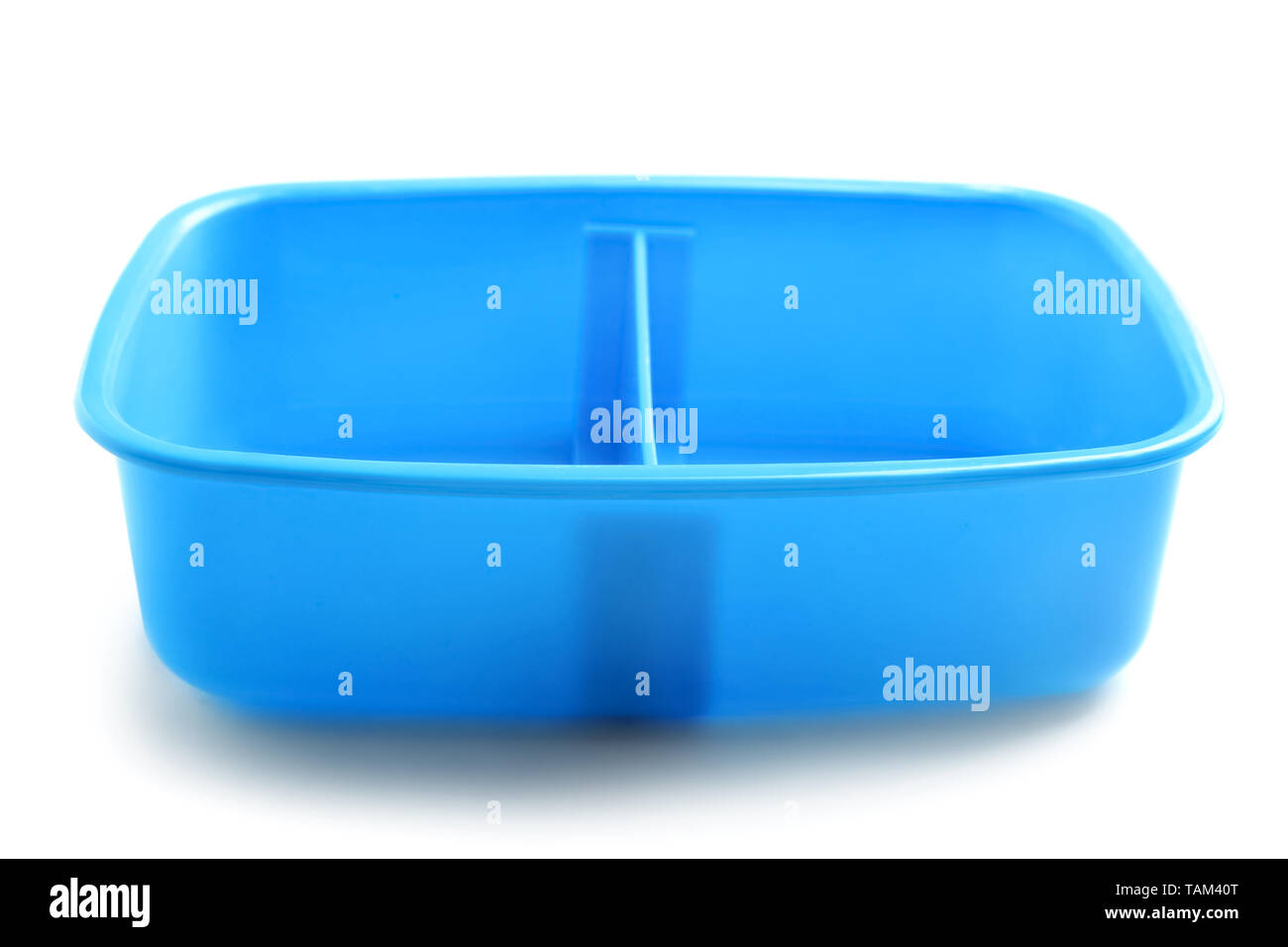Empty school lunch box on white background Stock Photo - Alamy