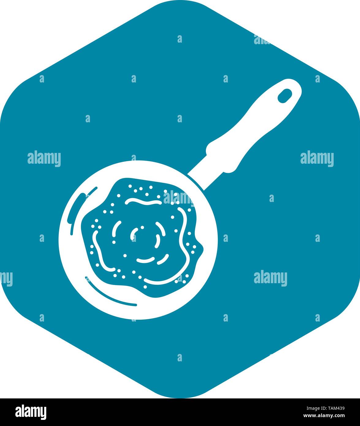 Fry pan icon, simple style Stock Vector Image & Art - Alamy