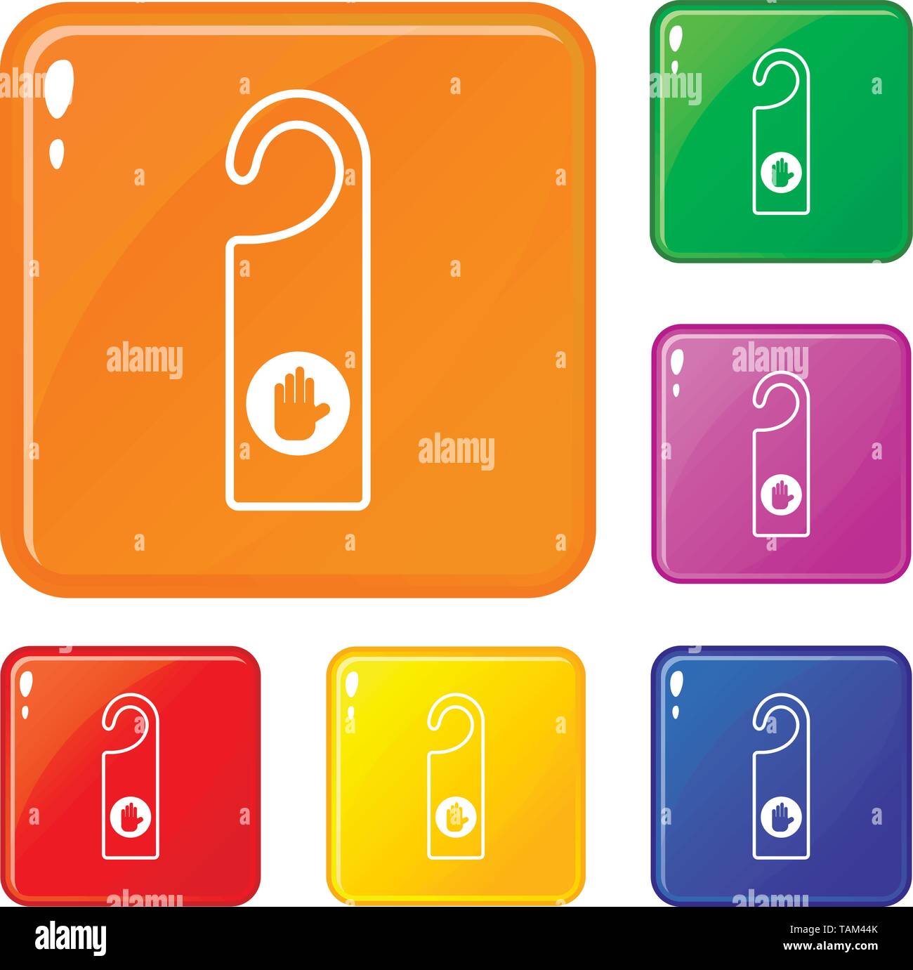 Do not disturb sign icons set vector color Stock Vector Image & Art - Alamy