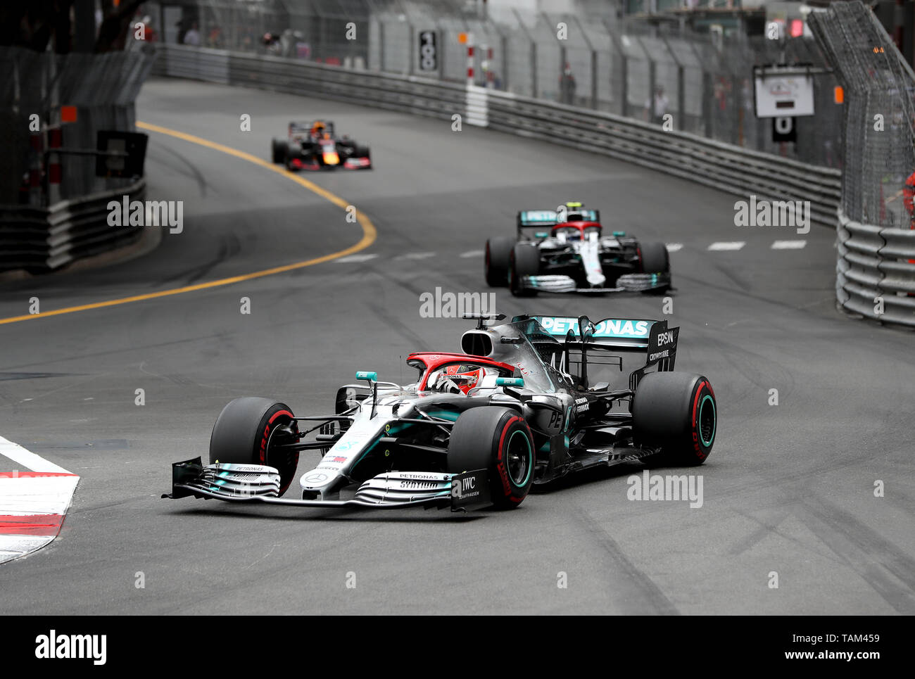 Mercedes' Lewis Hamilton during the 2019 Monaco Grand Prix at the ...