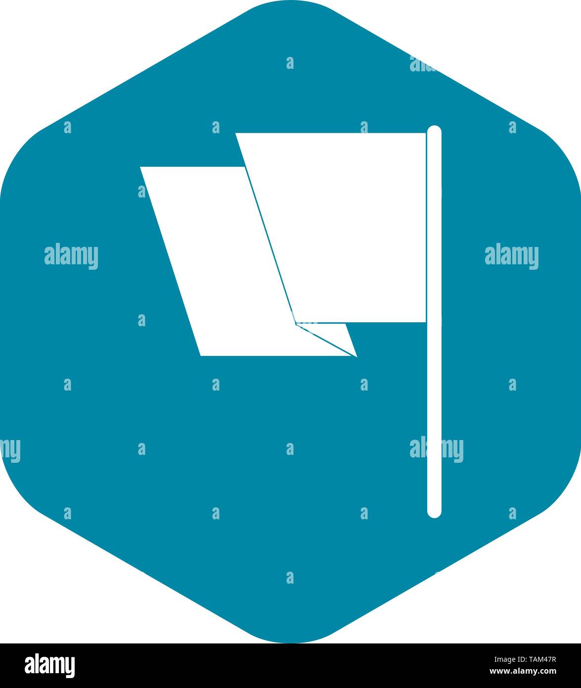 Flag icon, simple style Stock Vector Image & Art - Alamy