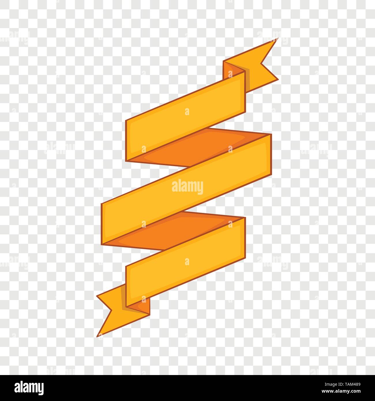 Yellow ribbon icon, cartoon style Stock Vector Image & Art - Alamy