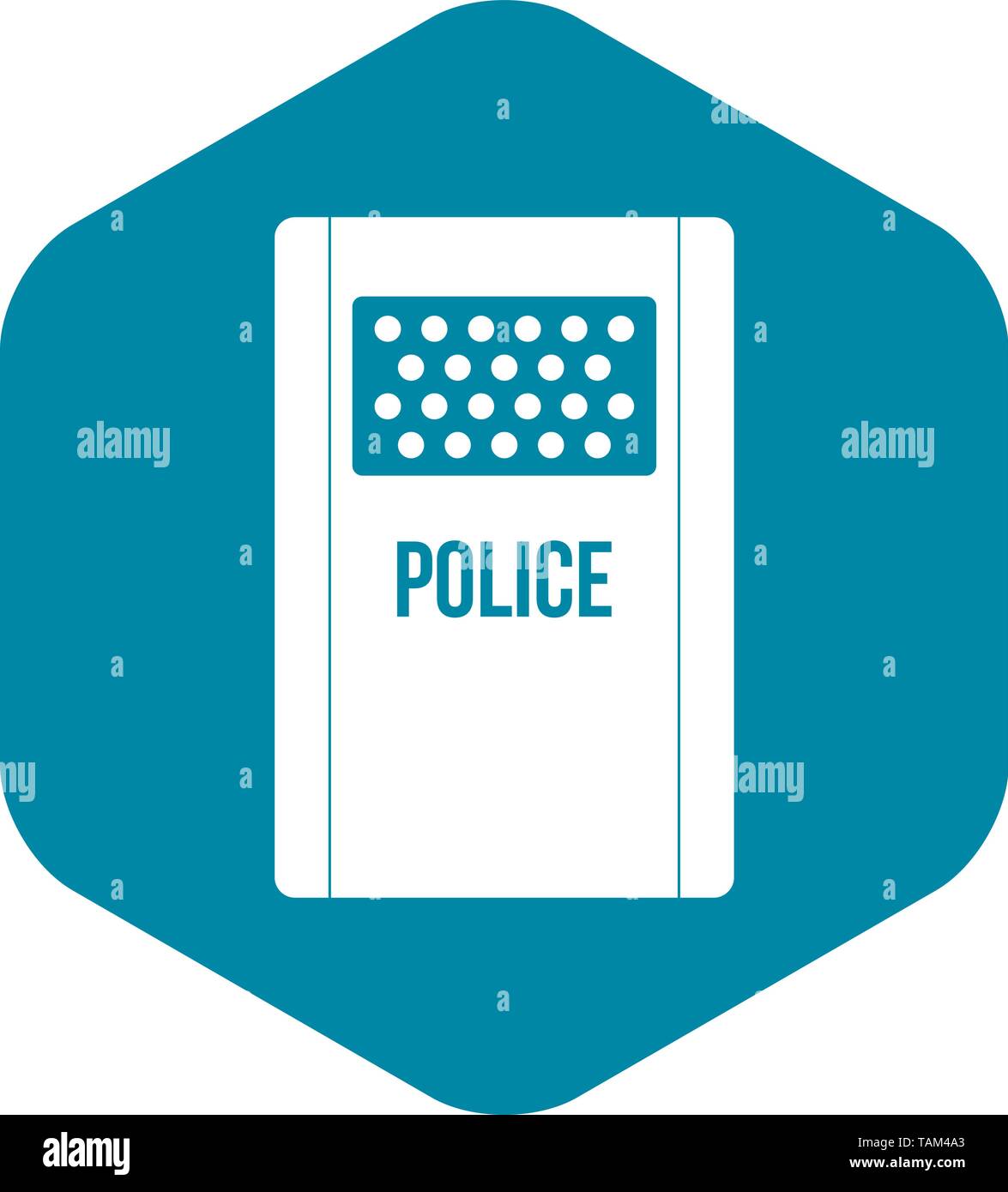 Riot shield icon, simple style Stock Vector Image & Art - Alamy