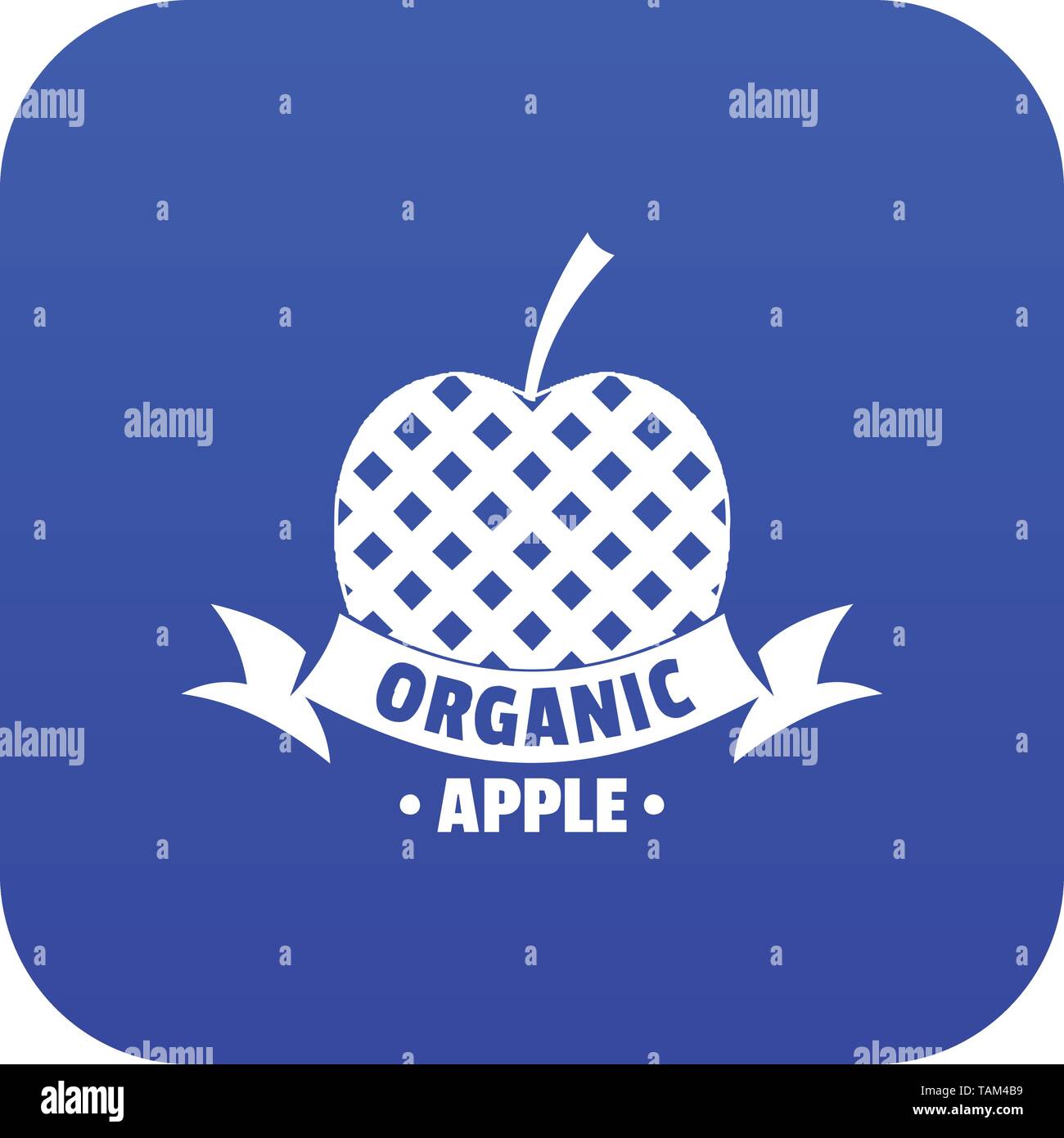 Organic apple icon blue vector Stock Vector Image & Art - Alamy