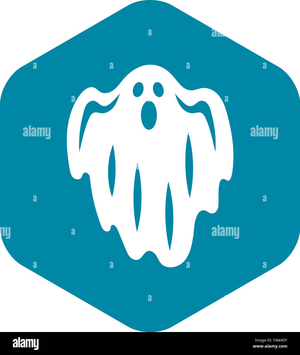 Halloween ghost icon, simple style Stock Vector Image & Art - Alamy