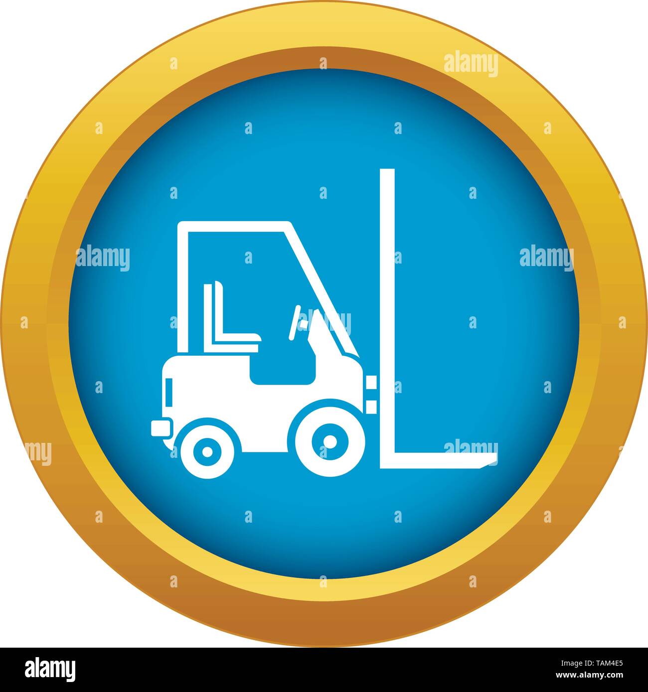 Stacker loader icon blue vector isolated Stock Vector Image & Art - Alamy