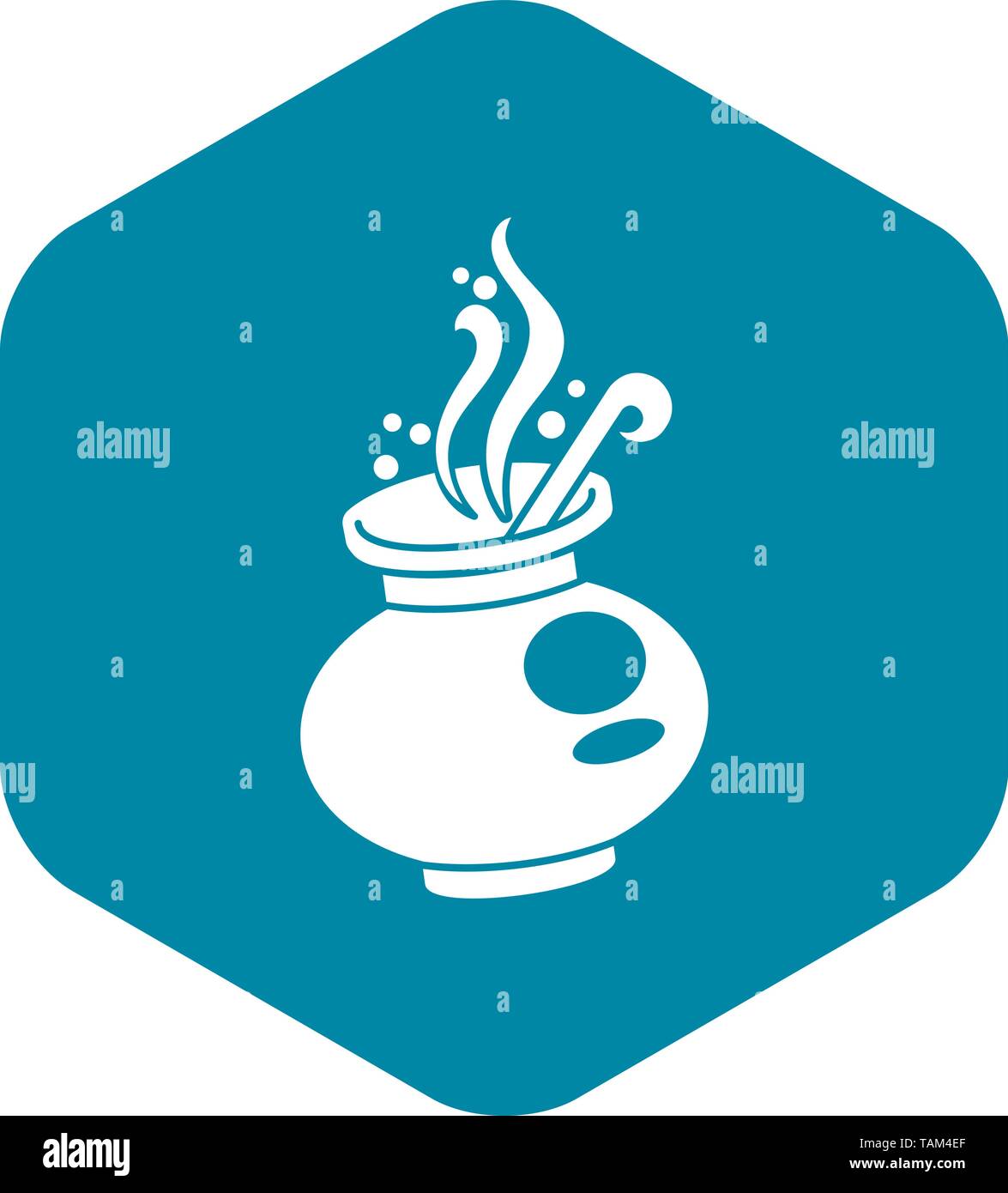 Magic cauldron icon, simple style Stock Vector Image & Art - Alamy