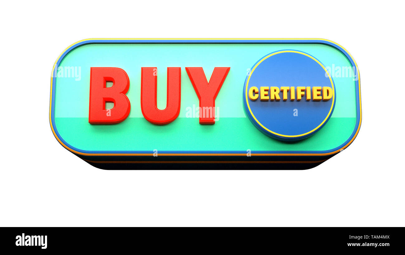 3d render. Buy icon 3d concept Stock Photo - Alamy