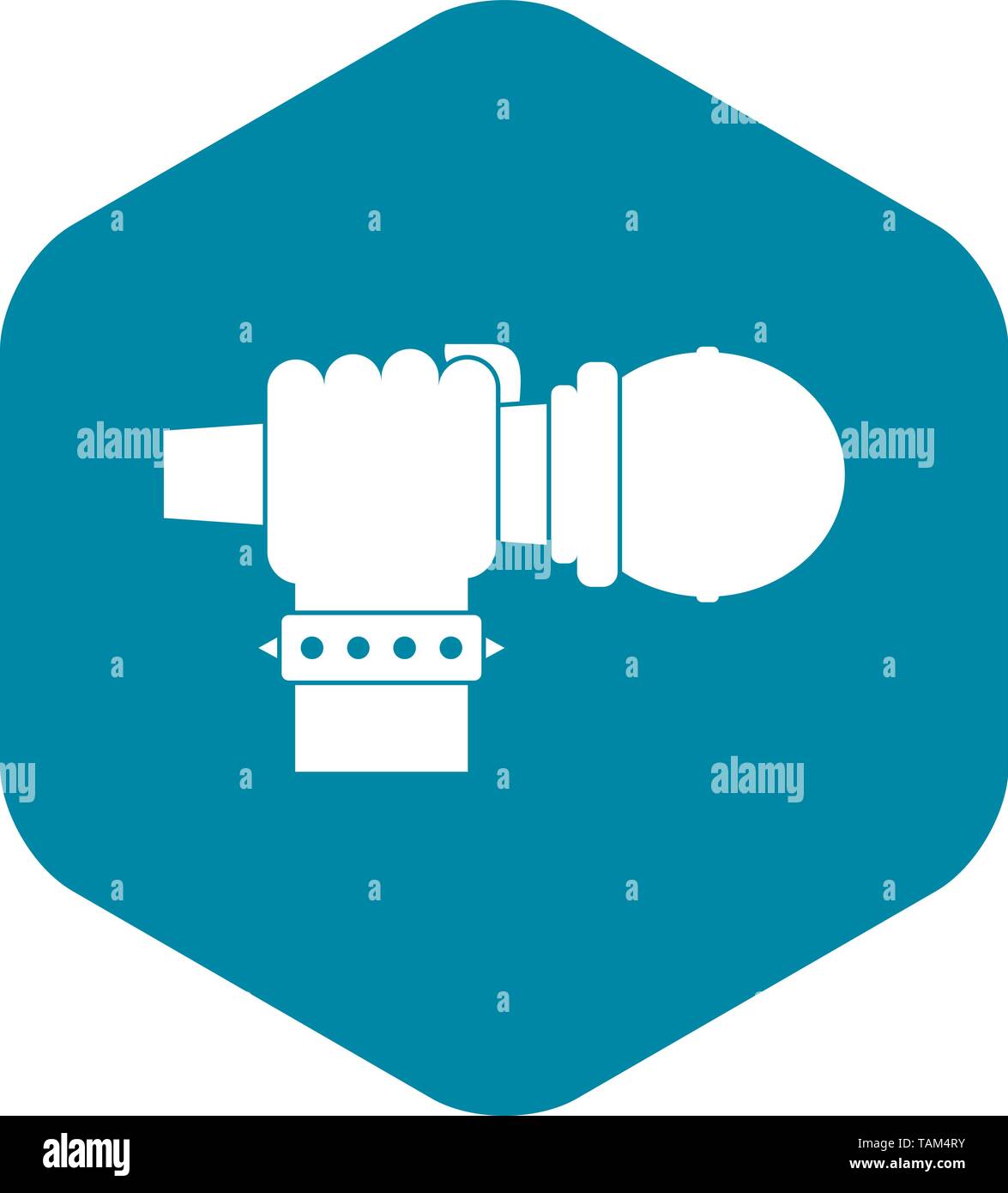 Hand microphone icon, simple style Stock Vector Image & Art - Alamy