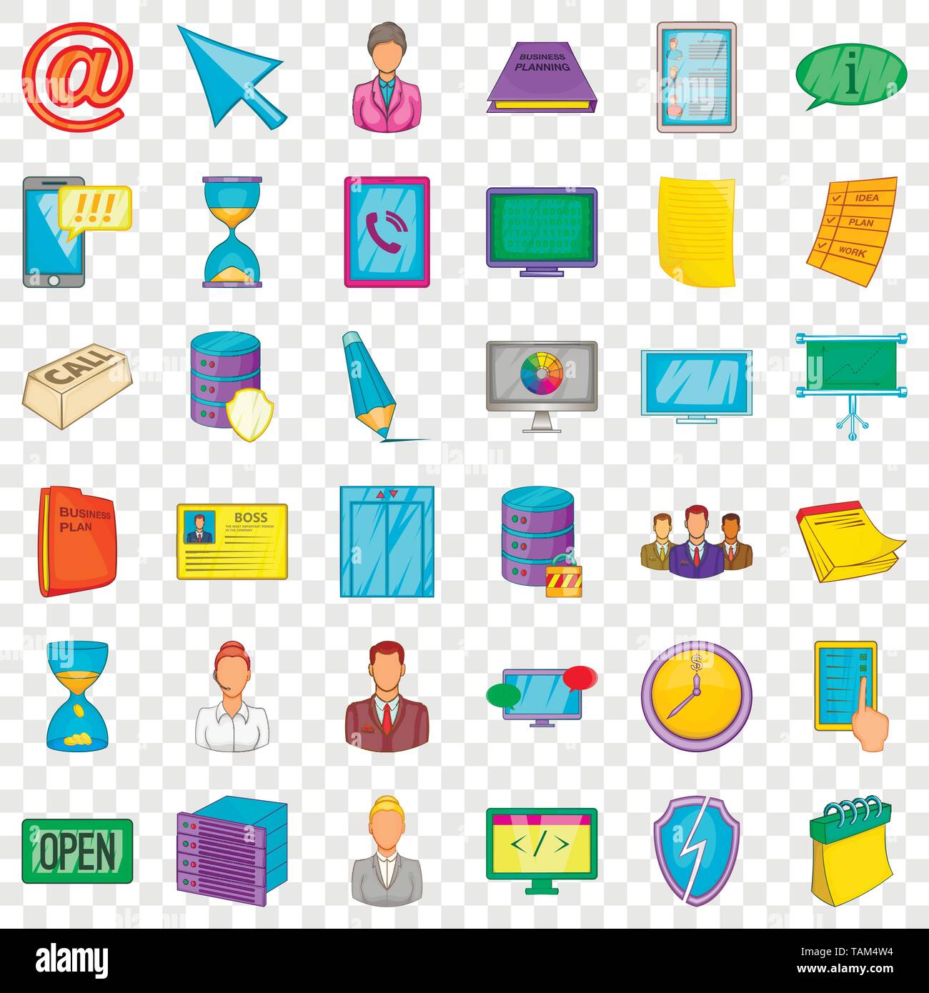 Ministry icons set, cartoon style Stock Vector Image & Art - Alamy