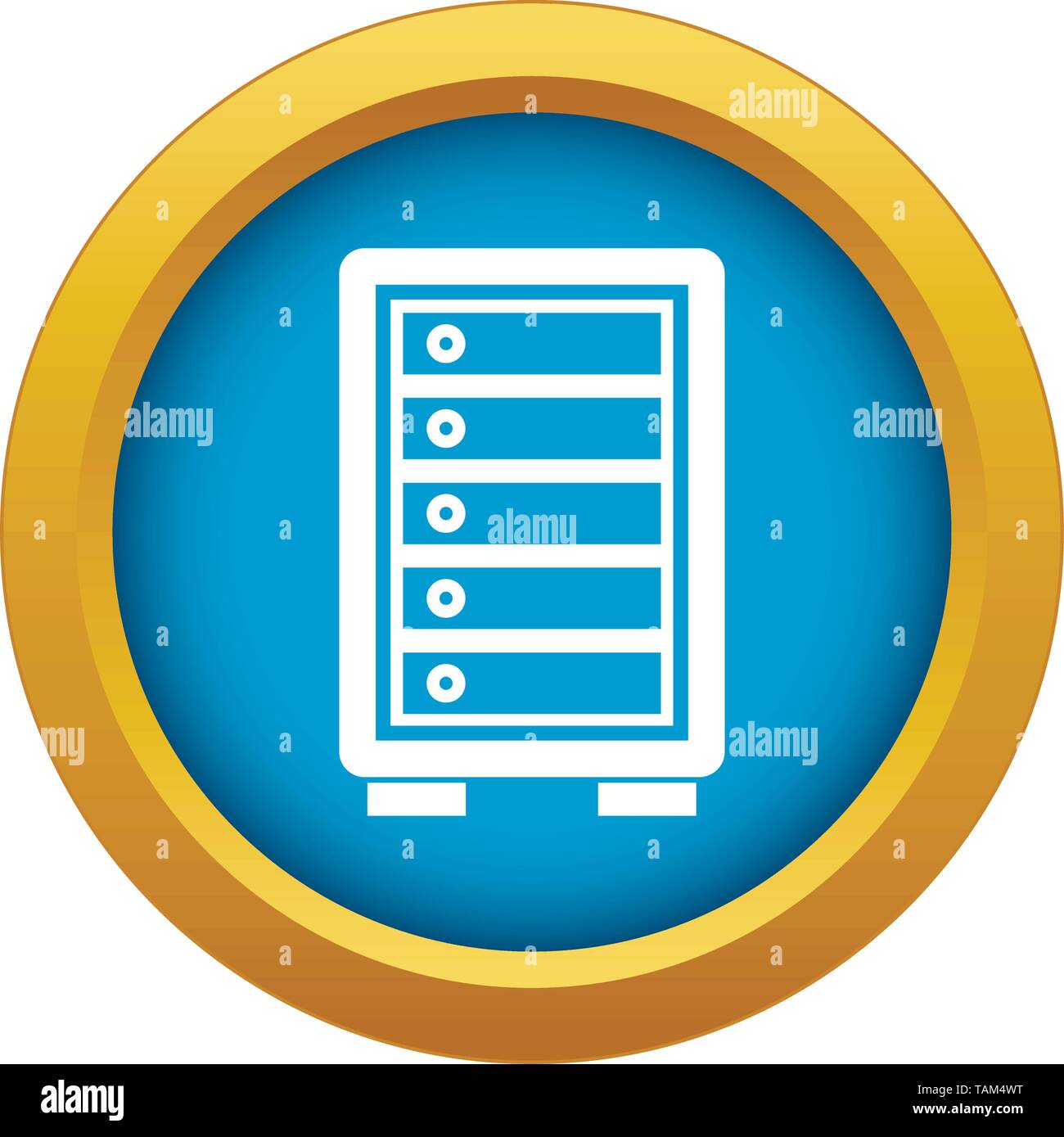 Security safe icon blue vector isolated Stock Vector Image & Art - Alamy