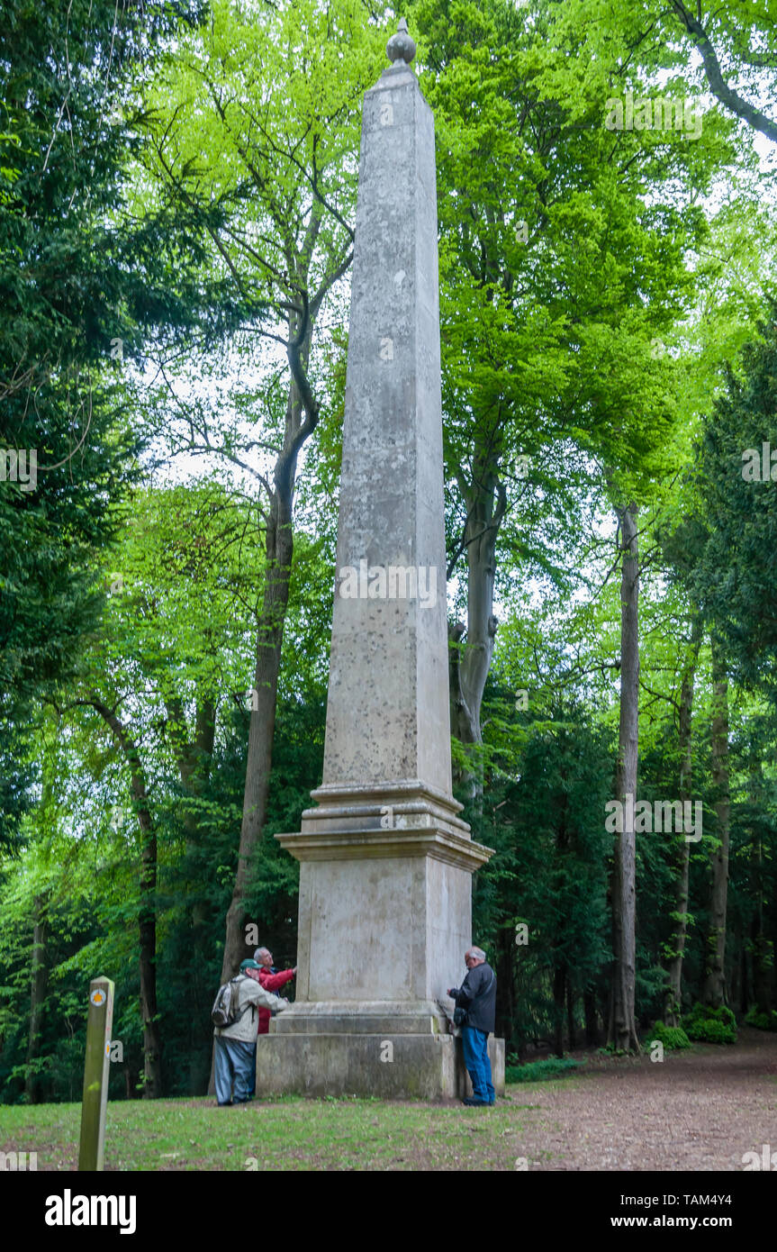Hertfordshire, UK, May 18, 2019. The Obelisk - Nell Gwynn's Monument ...