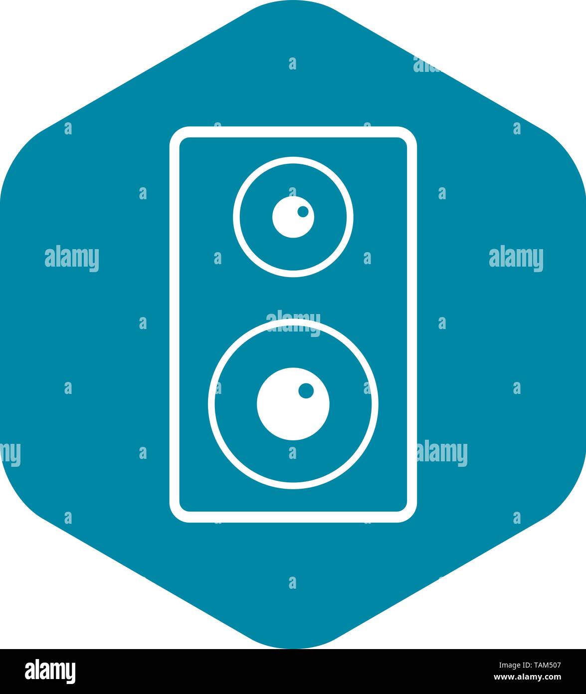 Subwoofer icon, simple style Stock Vector Image & Art - Alamy