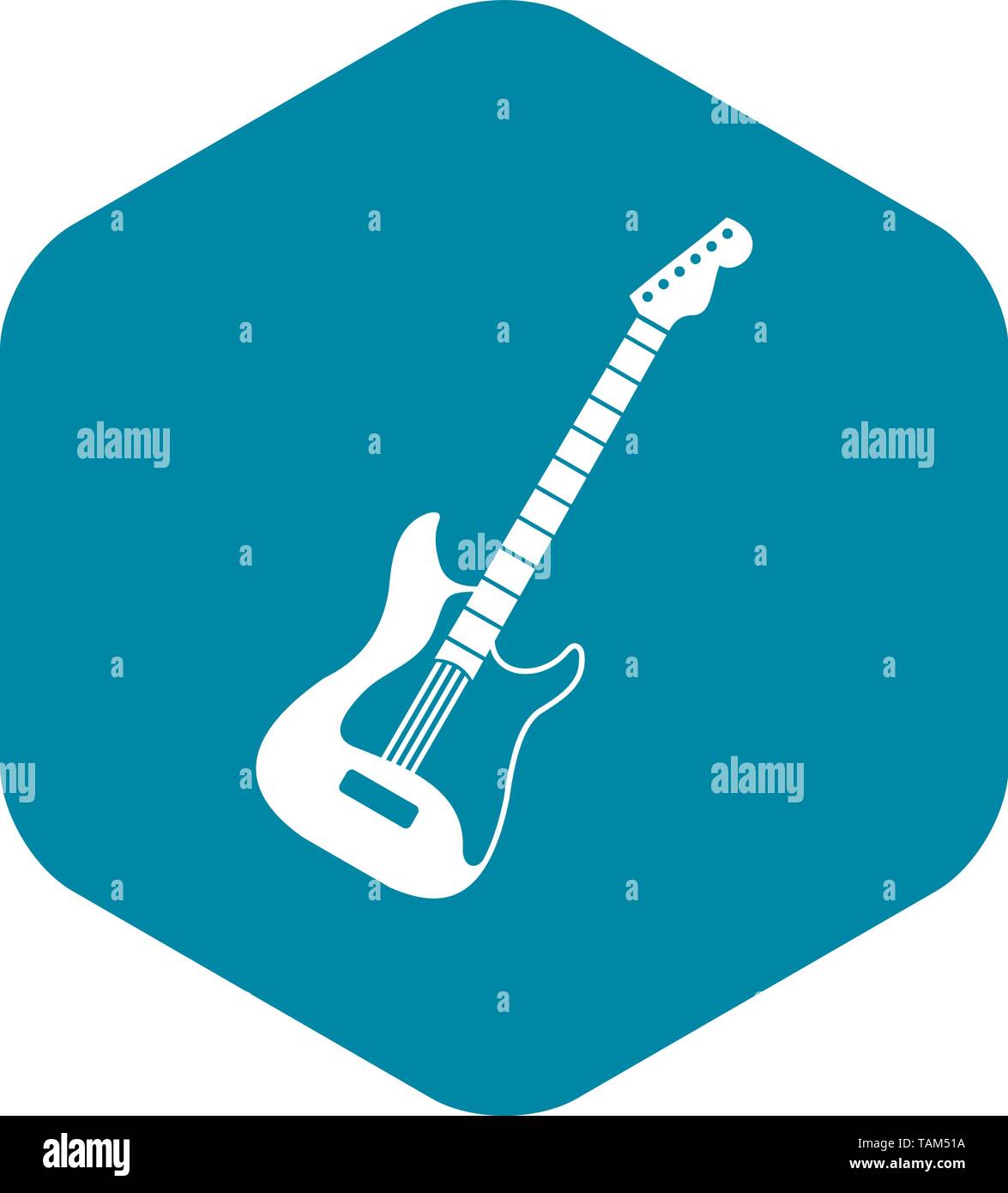 Acoustic guitar icon, simple style Stock Vector Image & Art - Alamy