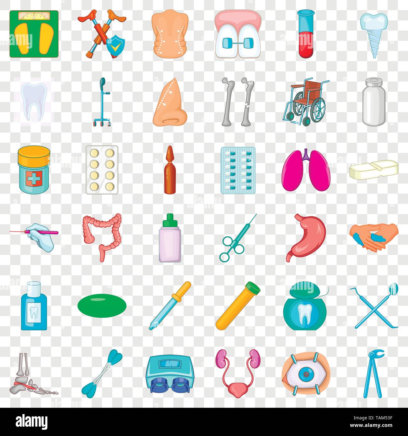 Therapy icons set, cartoon style Stock Vector Image & Art - Alamy