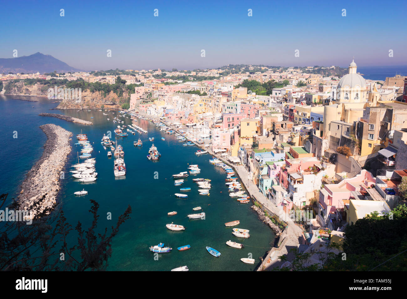 Aerial view beautiful procida hi-res stock photography and images - Alamy