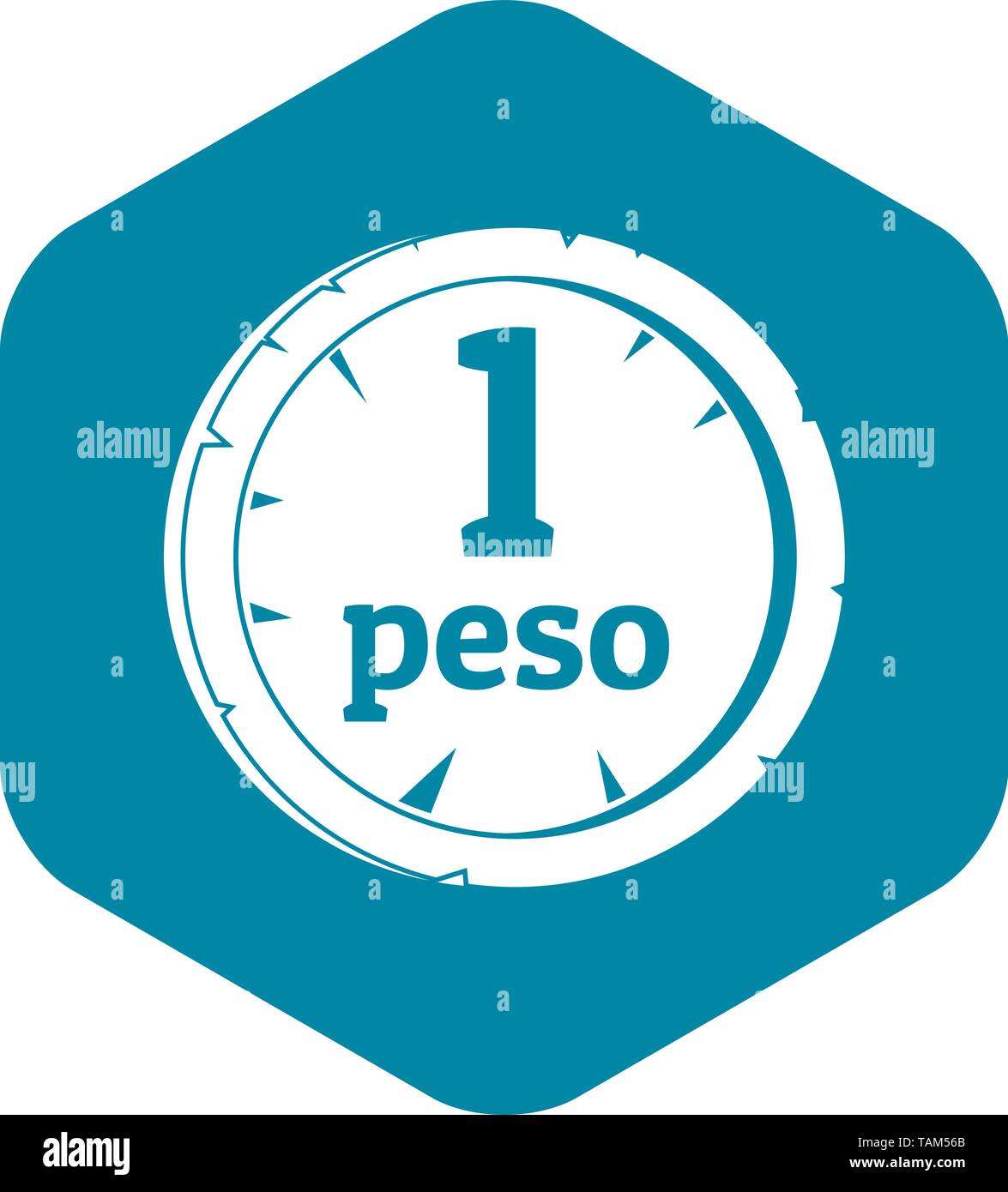 Peso icon, simple style Stock Vector Image & Art - Alamy