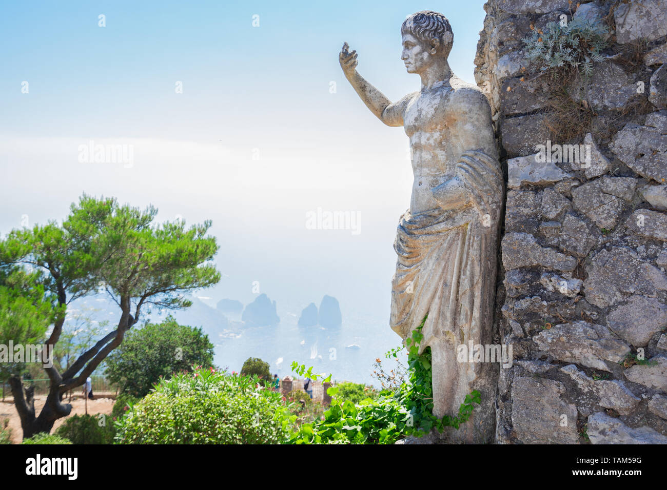 Beautiful nature and architecture of Capri island, Italy Stock Photo ...