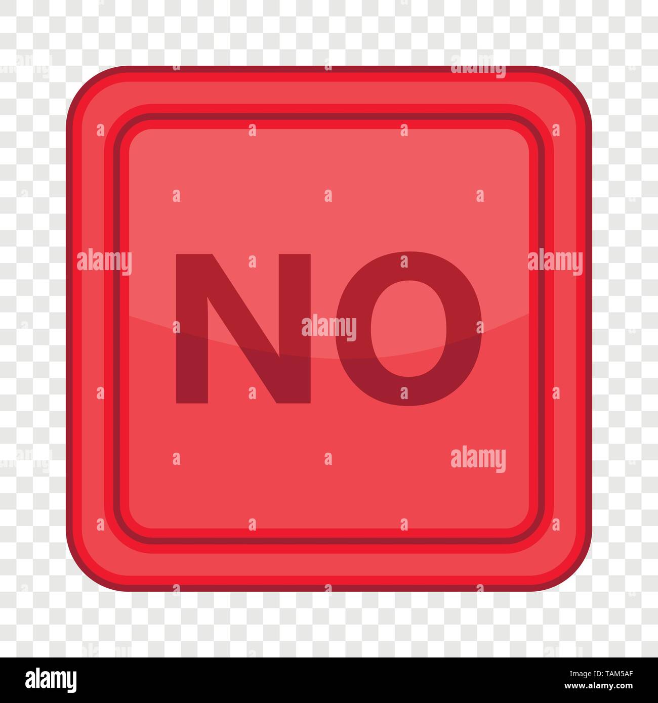 No red square label icon, cartoon style Stock Vector Image & Art - Alamy