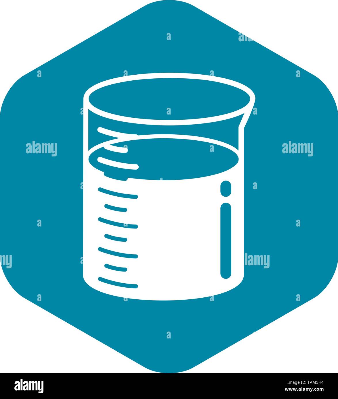 Graduated beaker icon, simple style Stock Vector Image & Art - Alamy