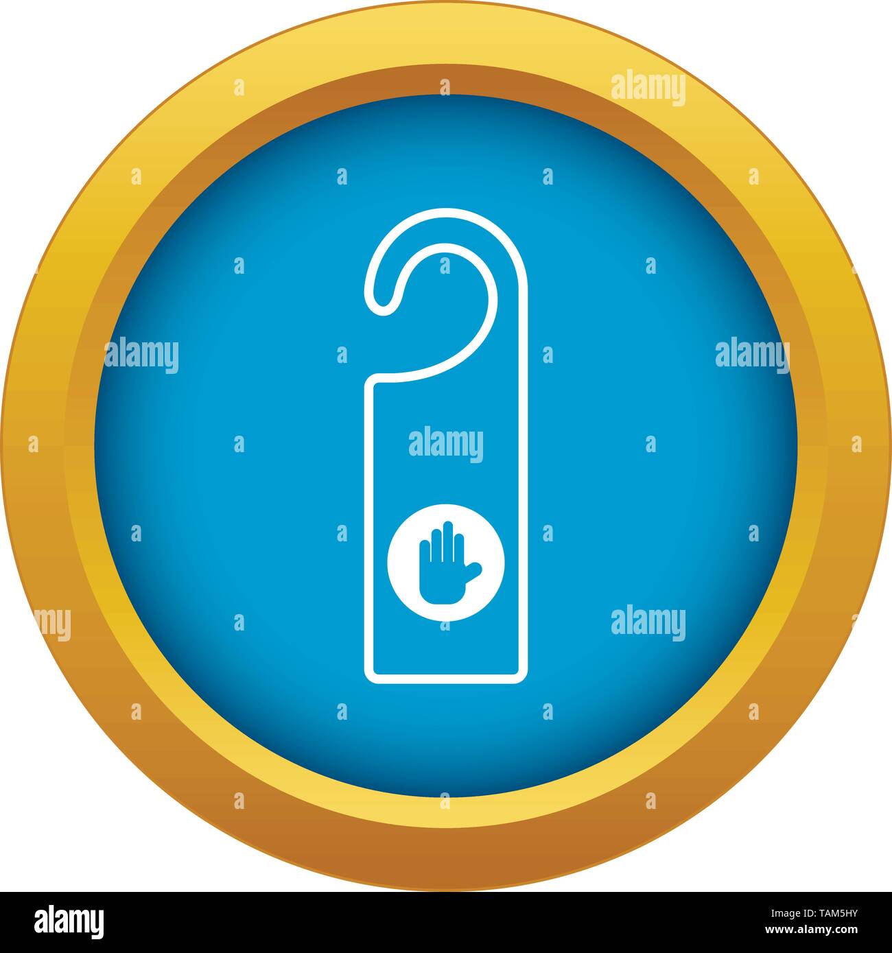 Do not disturb sign icon blue vector isolated Stock Vector Image & Art ...