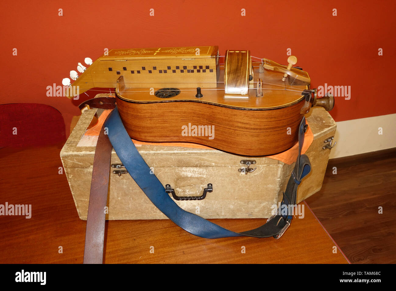 old musical instrument or old string musical instrument or zanfona ...