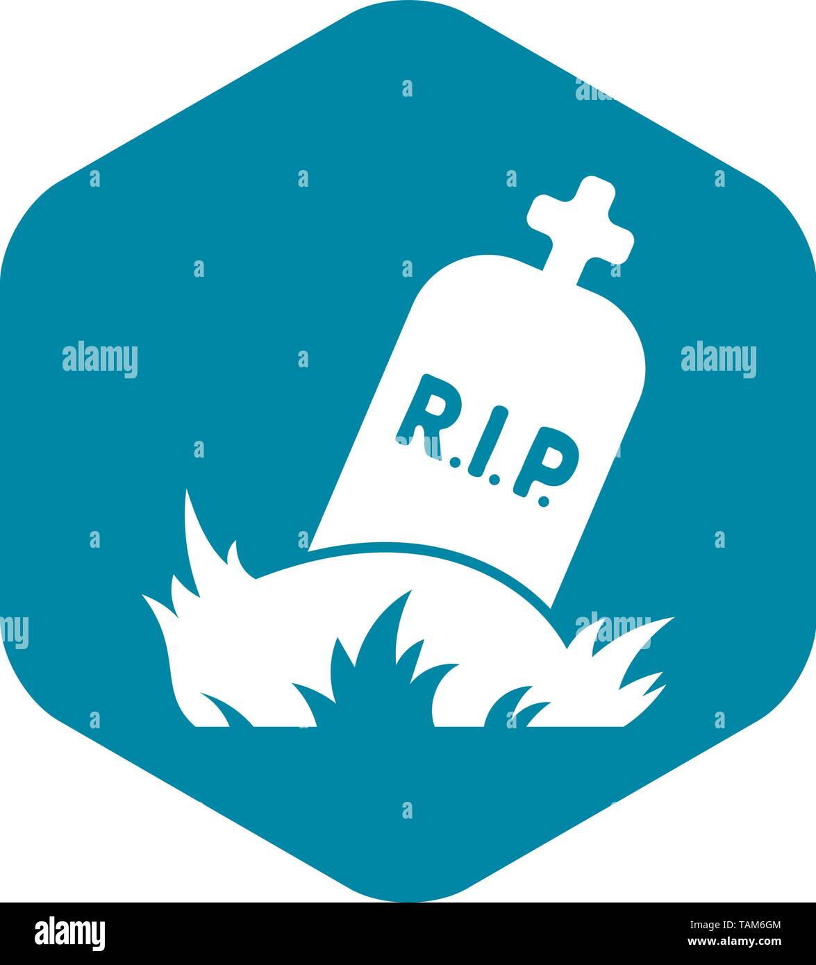 Rip grave icon, simple style Stock Vector Image & Art - Alamy