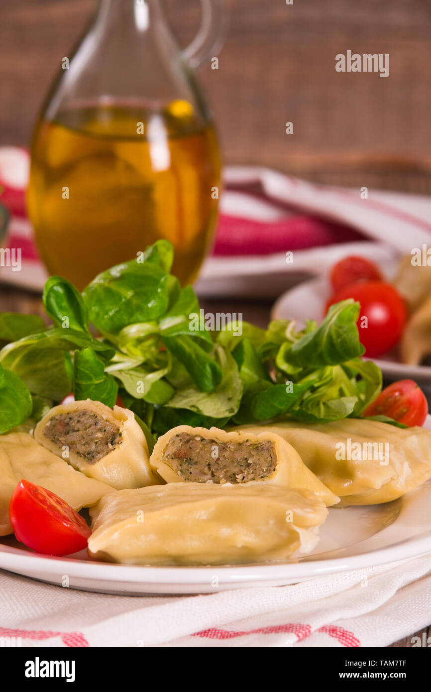 Maultaschen - swabian filled pasta ( ravioli Stock Photo - Alamy