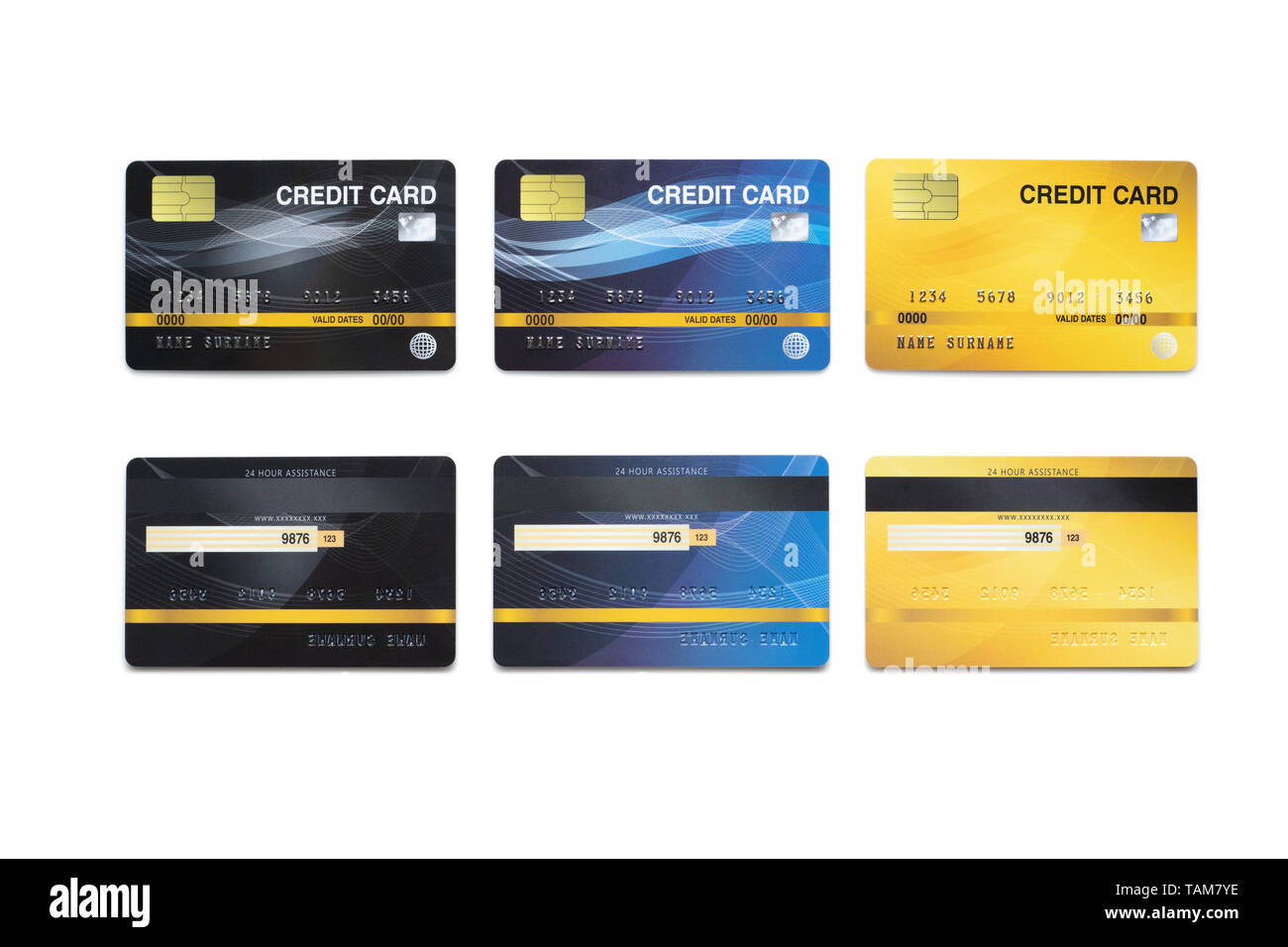 Credit card isolated on white background Stock Photo - Alamy