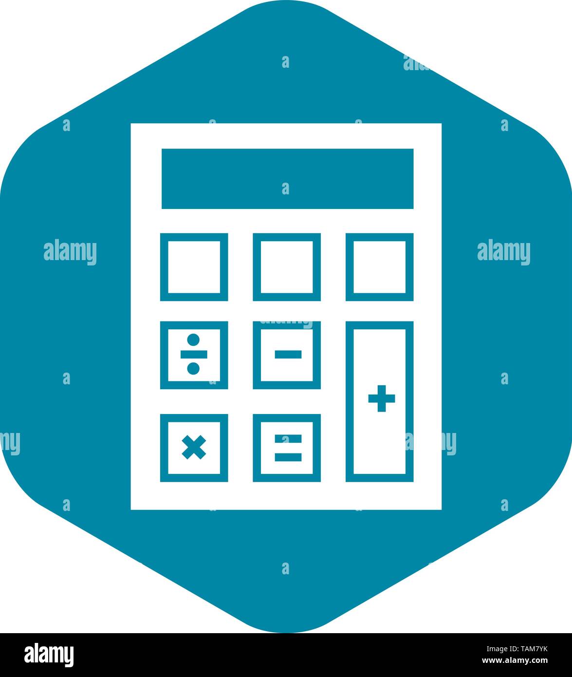 Calculator icon, simple style Stock Vector Image & Art - Alamy