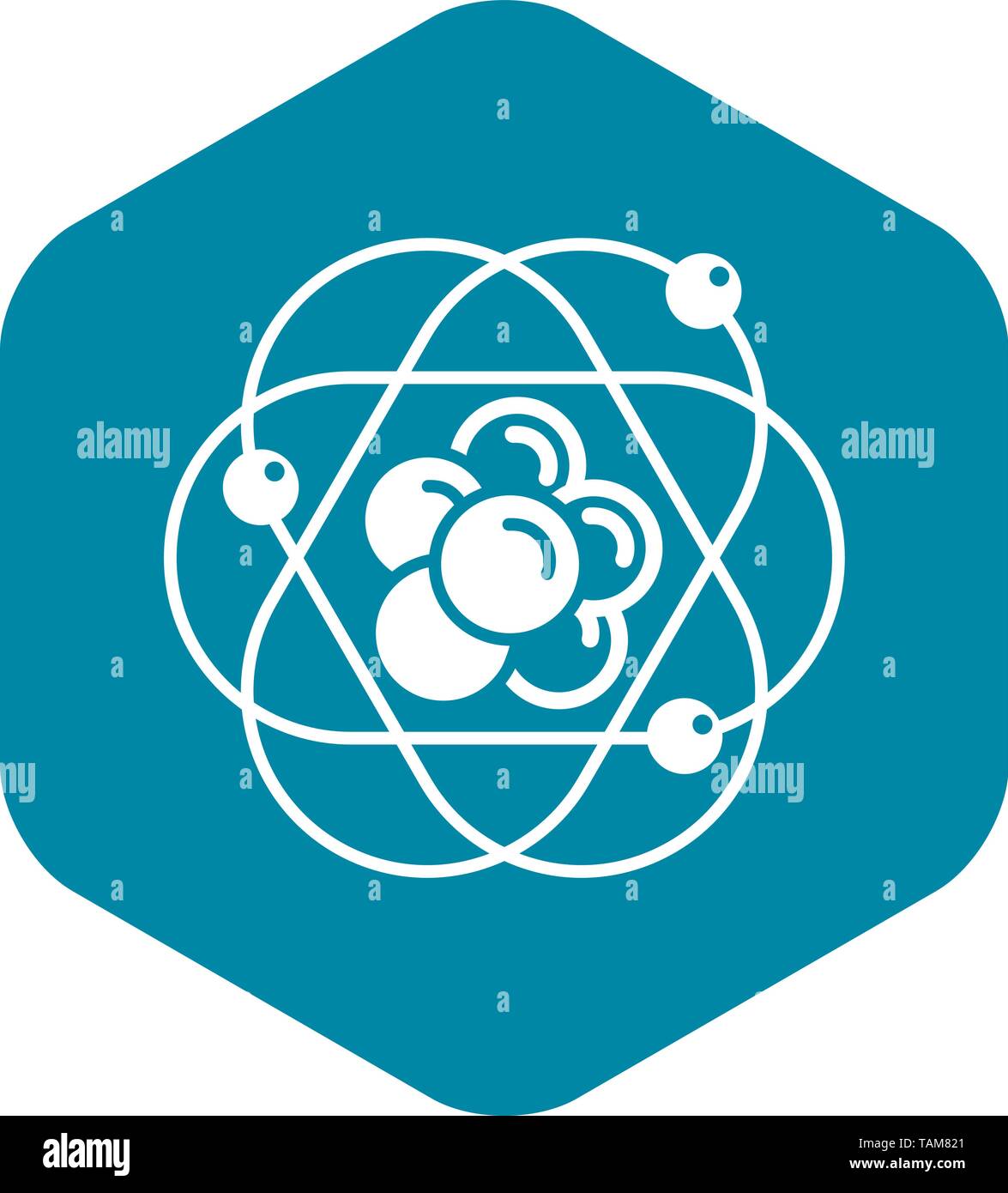 Atom molecule icon, simple style Stock Vector Image & Art - Alamy