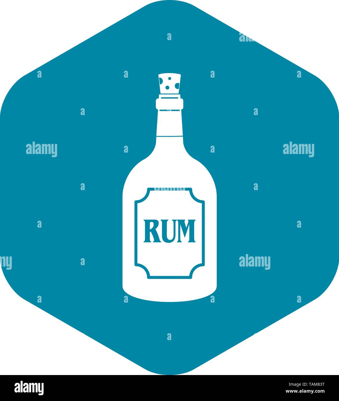 Rum icon, simple style Stock Vector Image & Art - Alamy