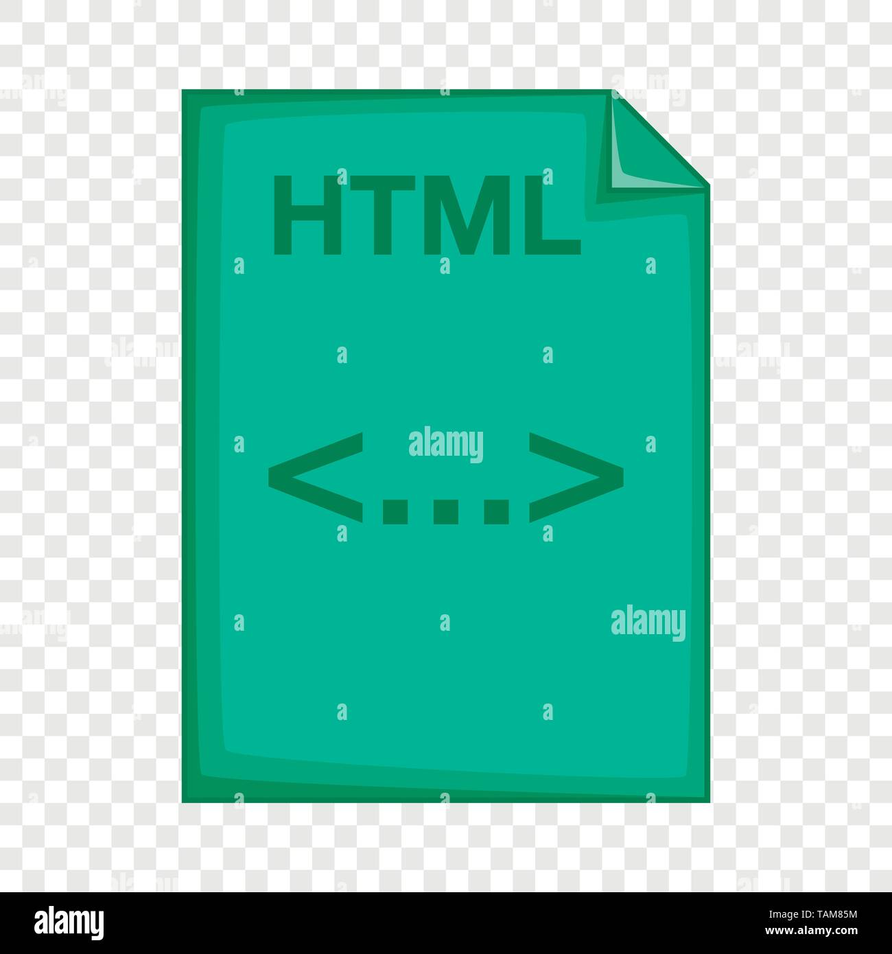 HTML file icon, cartoon style Stock Vector Image & Art - Alamy