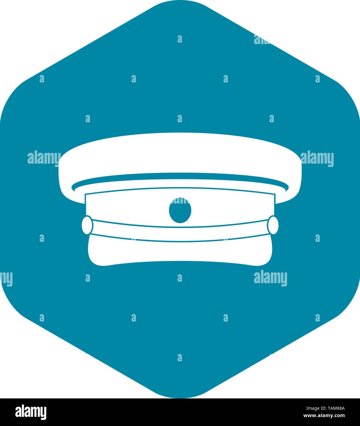Military hat icon, simple style Stock Vector Image & Art - Alamy