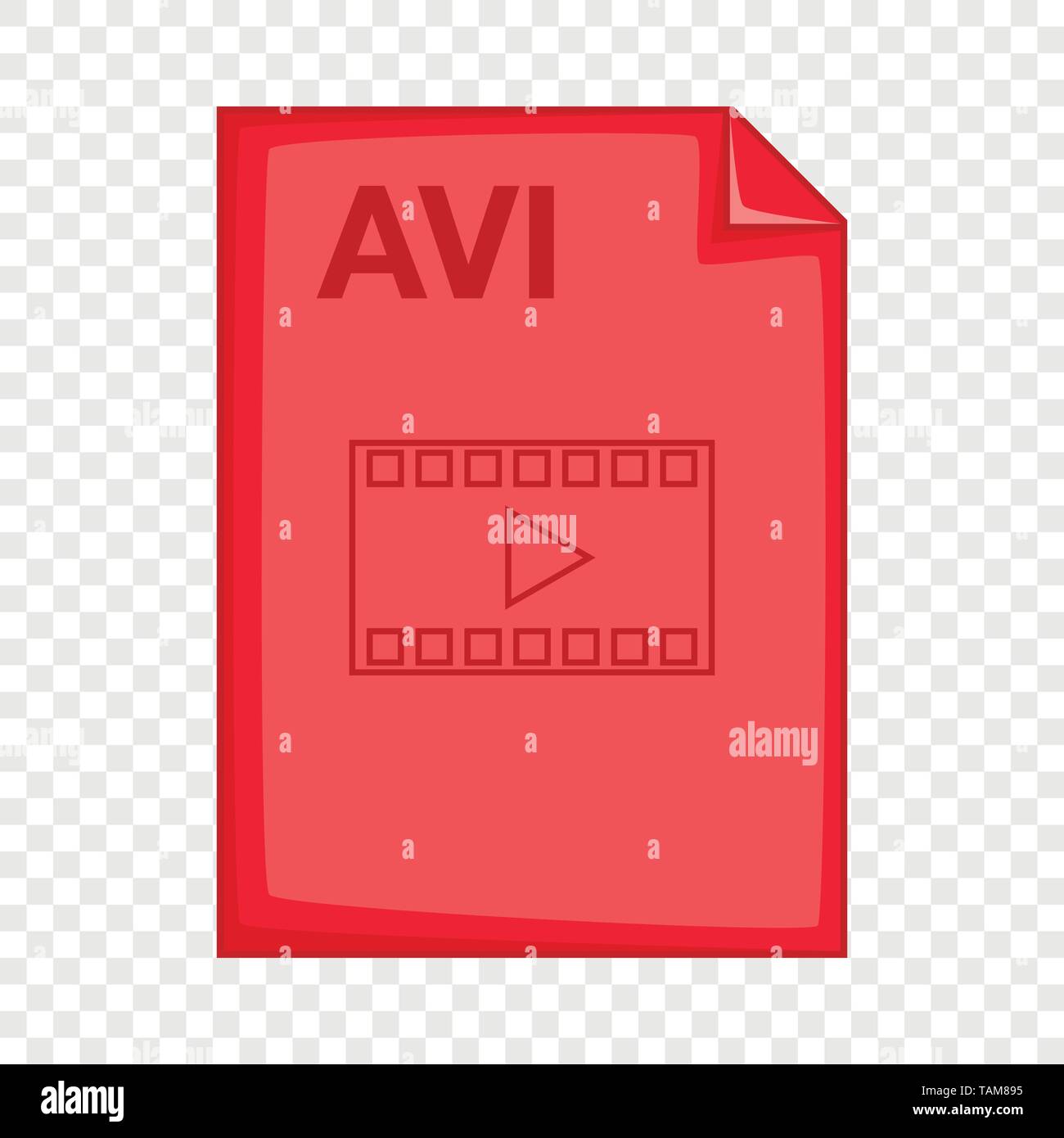 AVI file icon, cartoon style Stock Vector Image & Art - Alamy