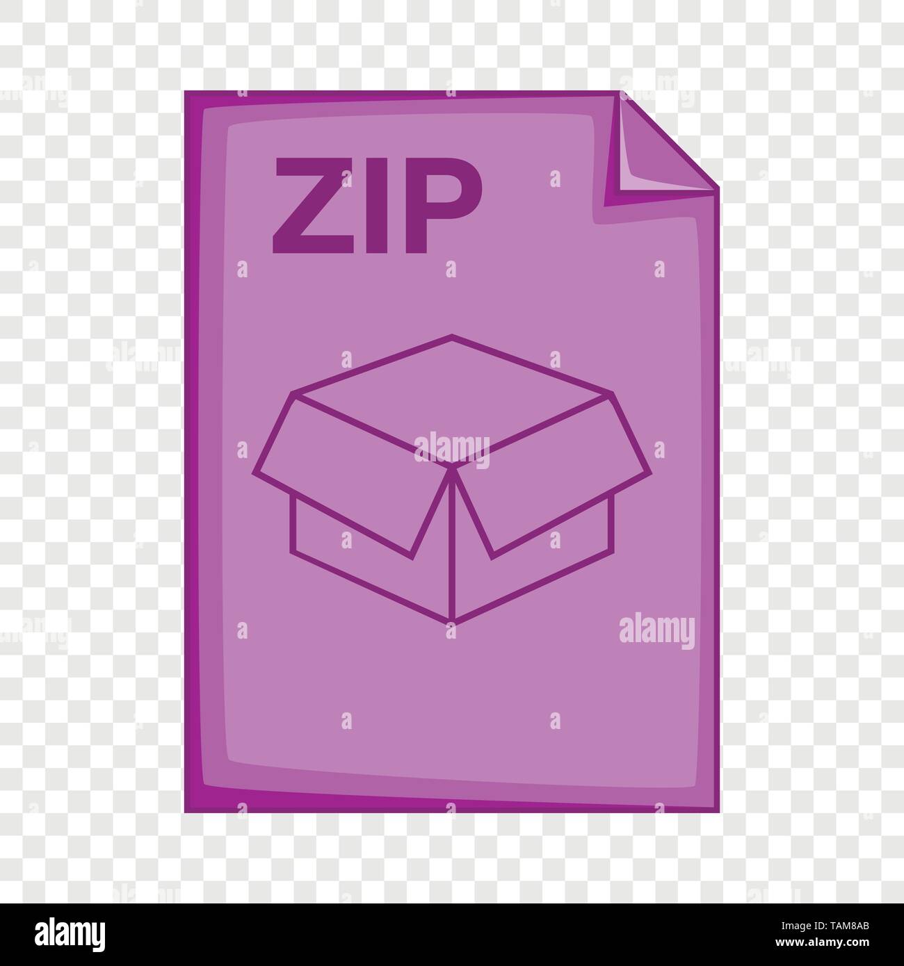 ZIP file icon, cartoon style Stock Vector Image & Art - Alamy